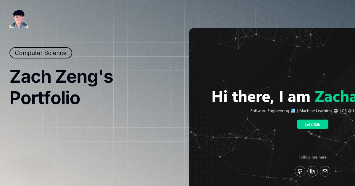 Zachary Zeng | Software Engineer & ML Developer